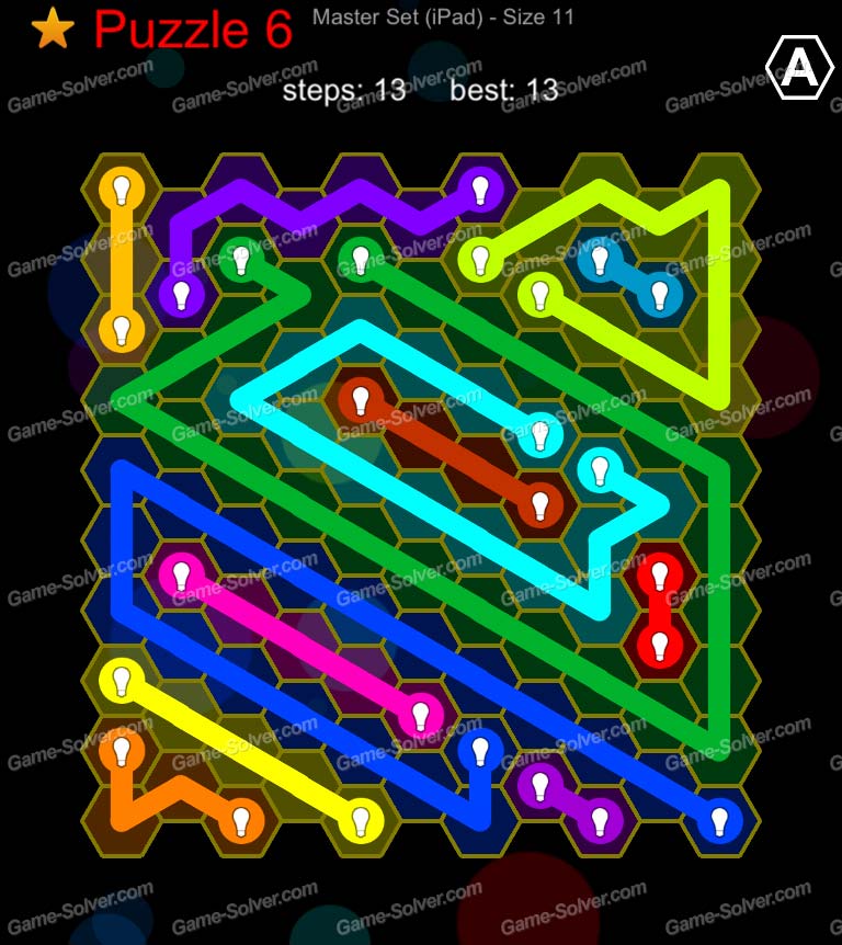 Hexic Flow Master Set Ipad Size 11 Puzzle 6 • Game Solver