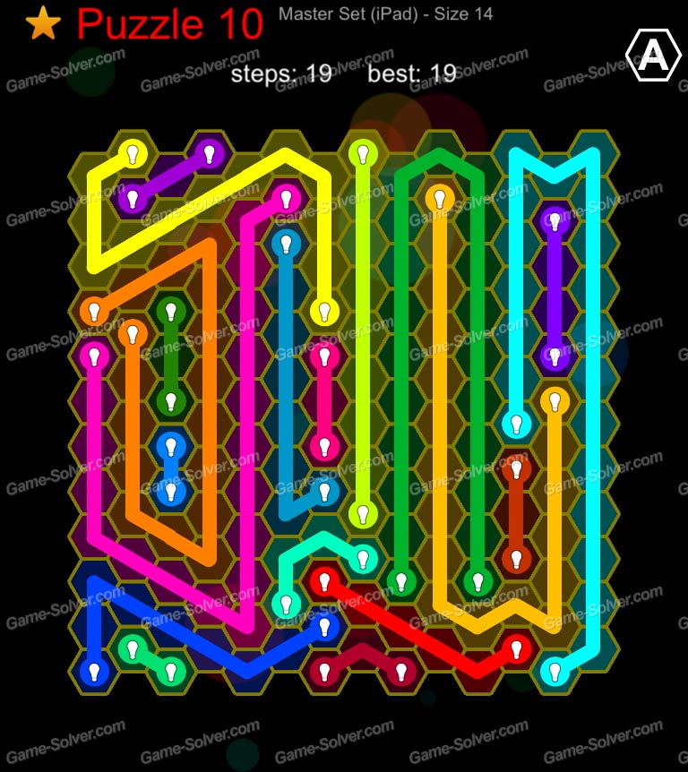 Hexic Flow Master Set Ipad Size 14 Puzzle 10 • Game Solver