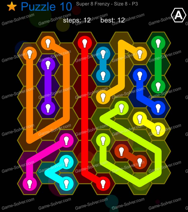 Hexic Flow Super 8 Frenzy P 3 Puzzle 10 • Game Solver