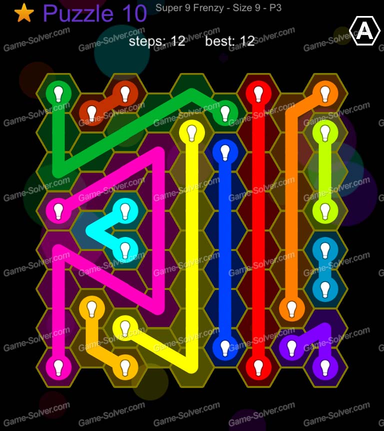 Hexic Flow Super 9 Frenzy P 3 Puzzle 10 • Game Solver
