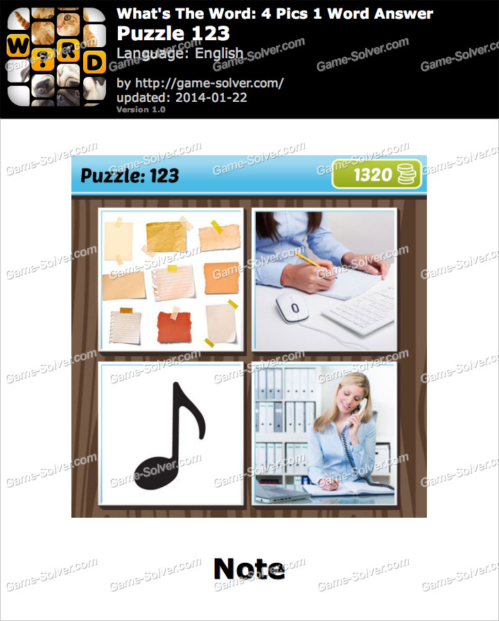 What's The Word Puzzle 123 • Game Solver