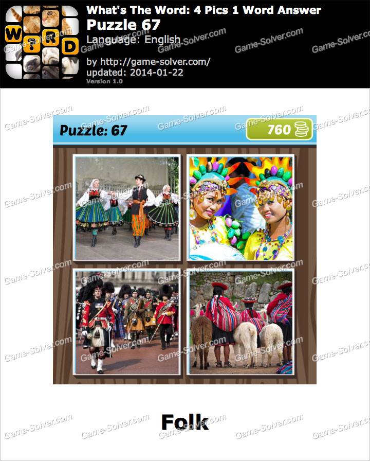 What's The Word Puzzle 67 • Game Solver