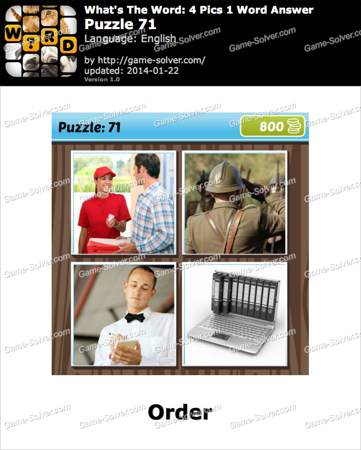 What's The Word Puzzle 71 • Game Solver