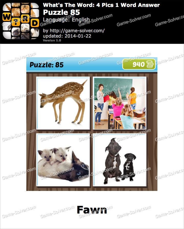 What's The Word Puzzle 85 • Game Solver