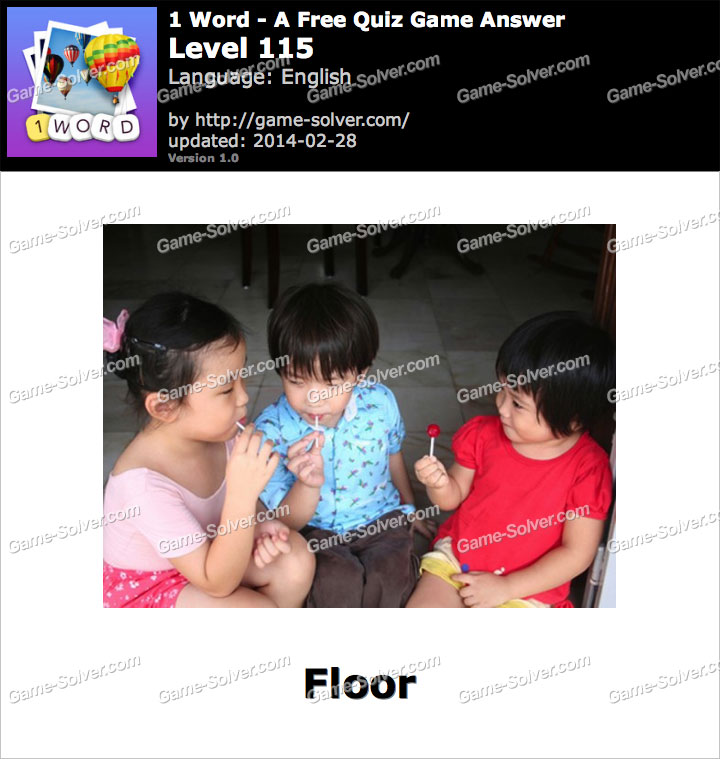 1 Word A Free Quiz Game Level 115 • Game Solver