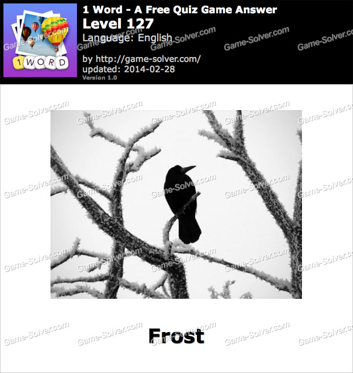 1 Word A Free Quiz Game Level 127 • Game Solver