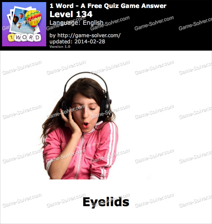 1 Word A Free Quiz Game Level 134 • Game Solver