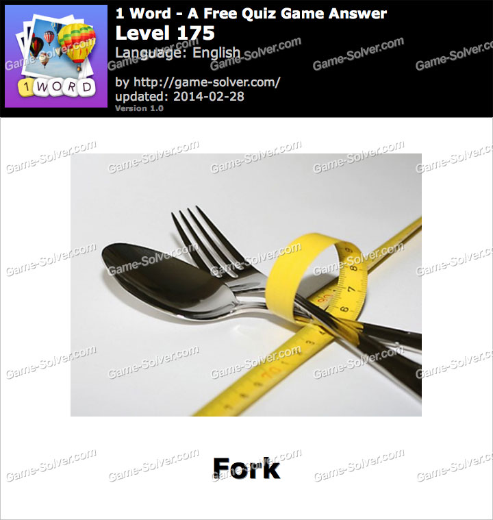 1 Word A Free Quiz Game Level 175 • Game Solver