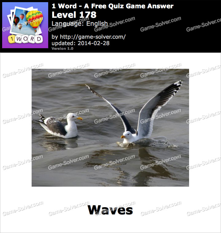 1 Word A Free Quiz Game Level 178 • Game Solver