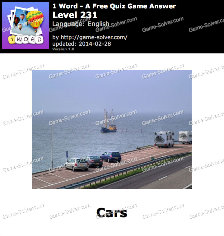 1 Word A Free Quiz Game Level 231 • Game Solver