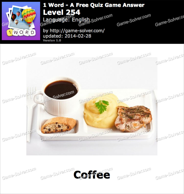 1 Word A Free Quiz Game Level 254 • Game Solver