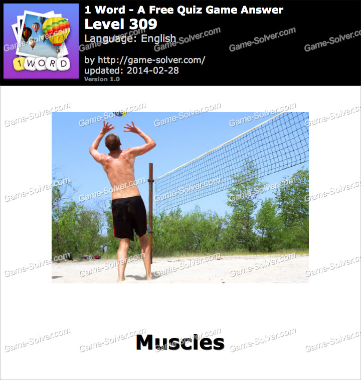 1 Word A Free Quiz Game Level 309 • Game Solver