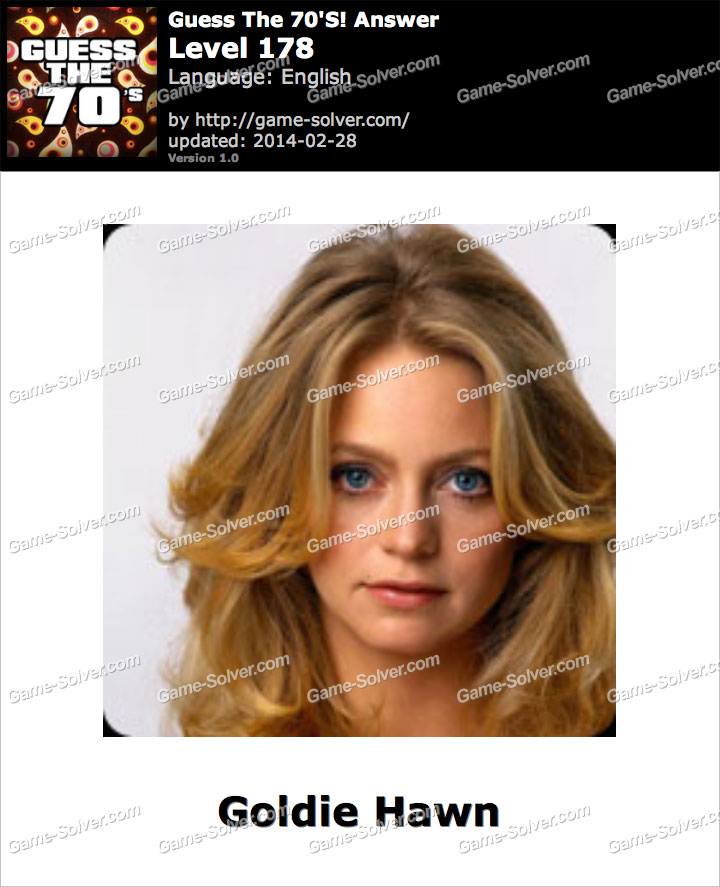 Guess the 70s Level 178 • Game Solver