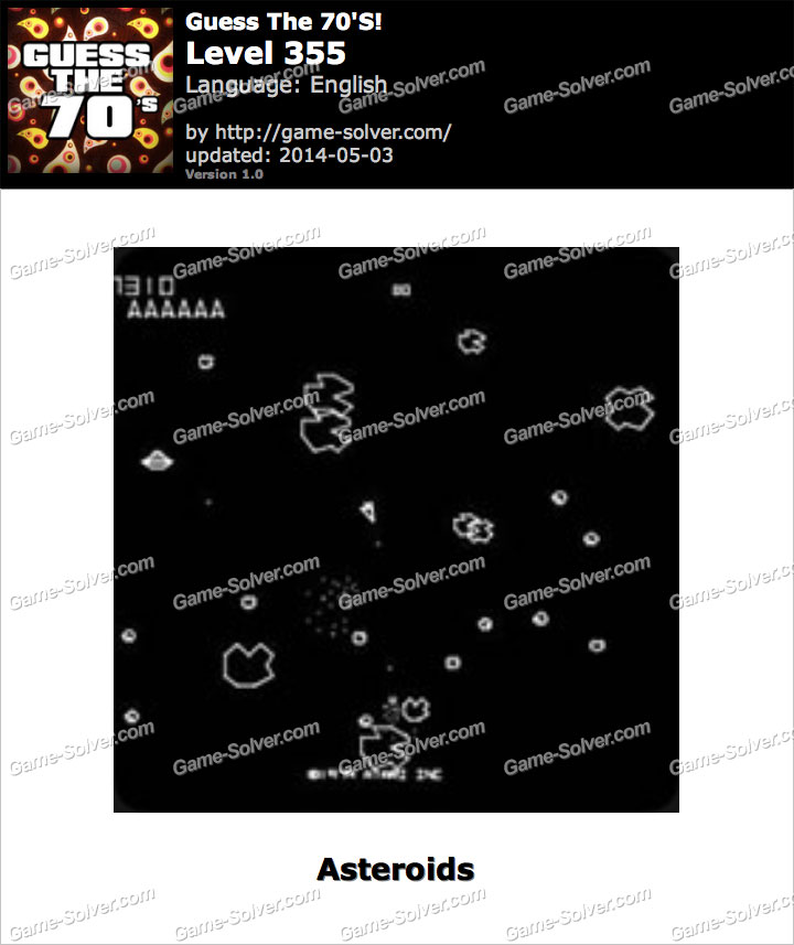 Guess the 70s Level 355 • Game Solver