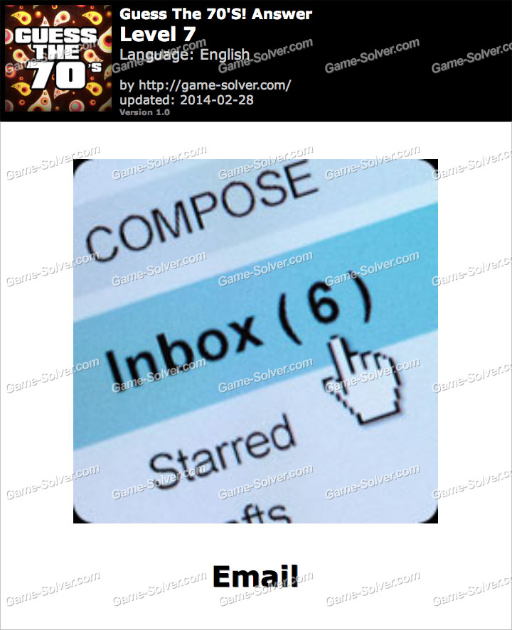 Guess the 70s Level 7 • Game Solver