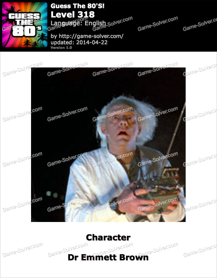 Guess the 80s Level 318 • Game Solver