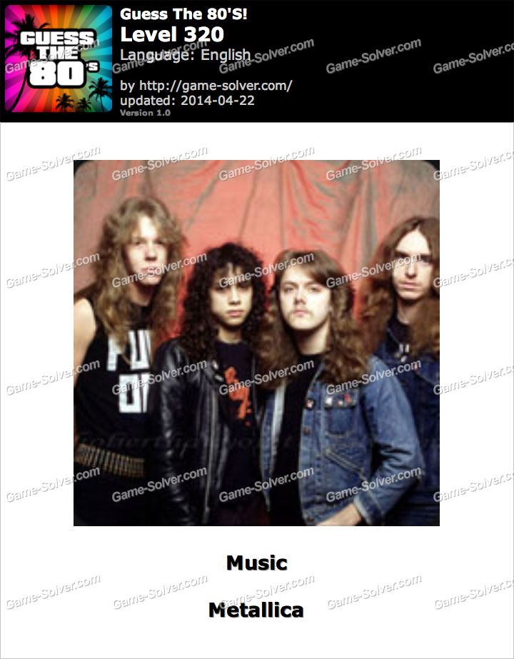 Guess the 80s Level 320 • Game Solver