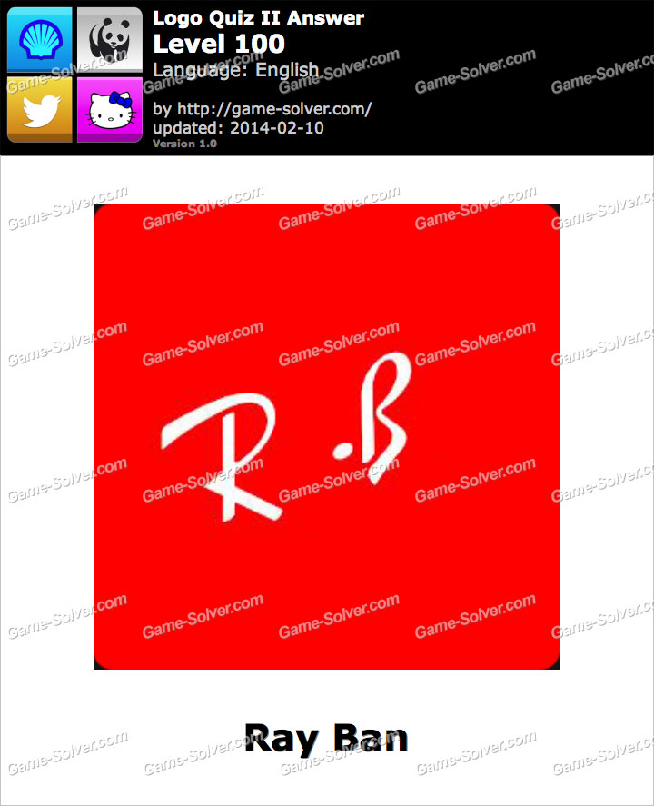 Logo Quiz II Level 100 • Game Solver