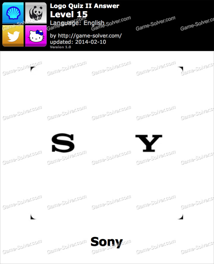 Logo Quiz II Level 15 • Game Solver