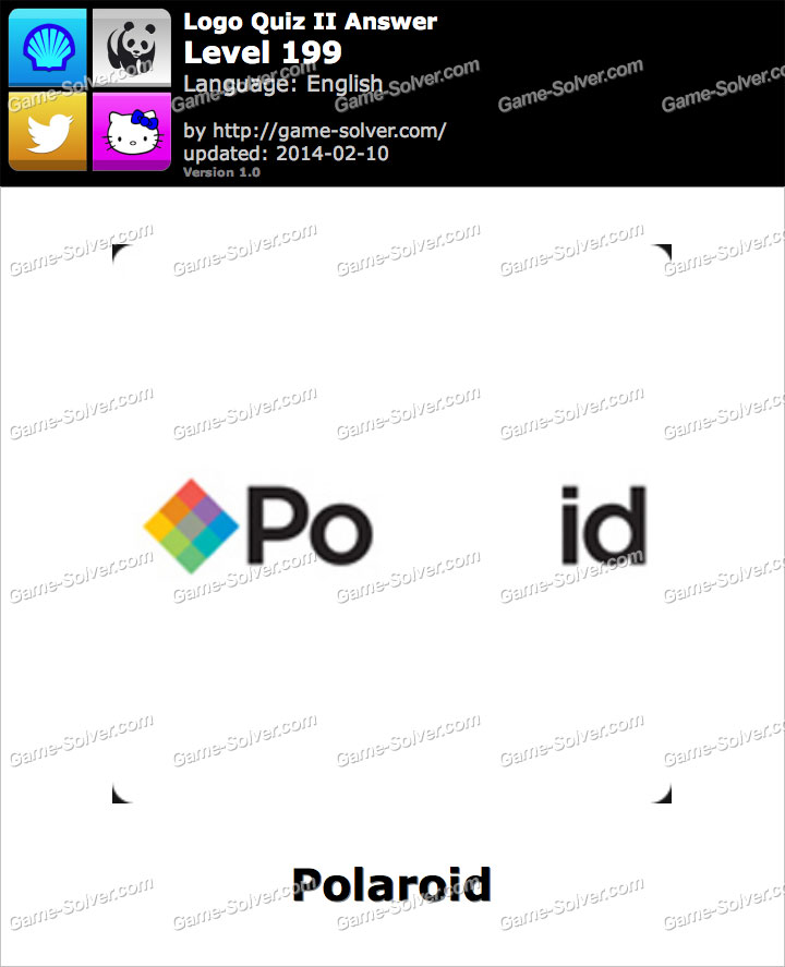 Logo Quiz II Level 199 • Game Solver