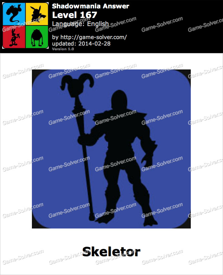 Shadowmania 167 • Game Solver