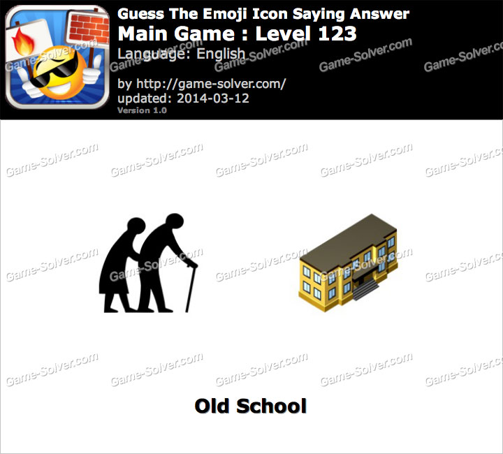 Emoji Icon Main Game Level 123 Game Solver