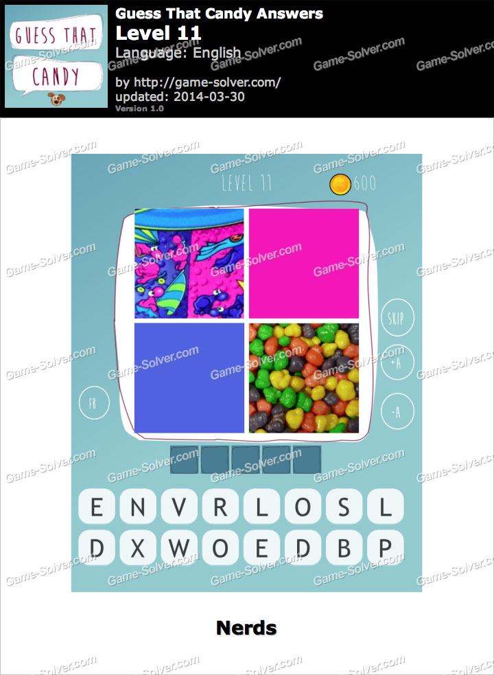 Guess That Candy Level 11 • Game Solver