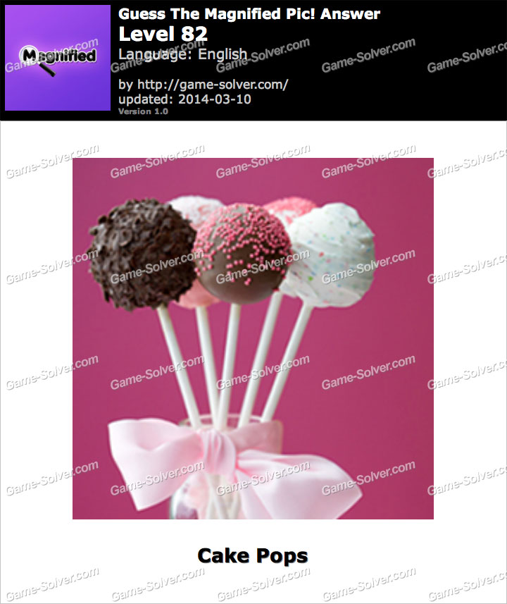 Guess the Magnified Pic Level 82 • Game Solver