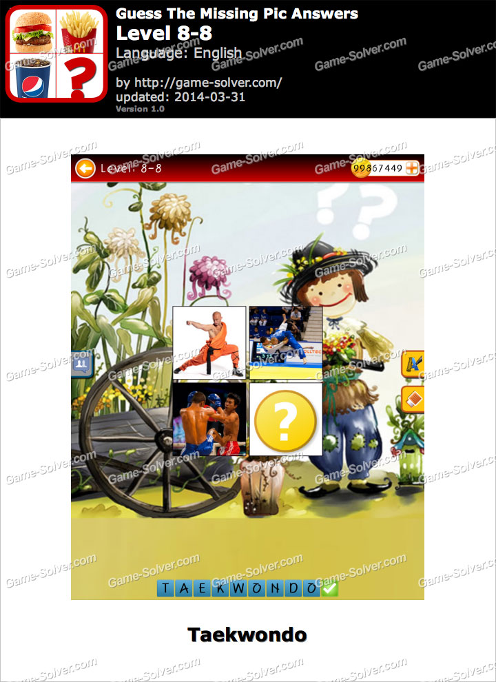 Guess The Missing Pic Level 8-8 • Game Solver