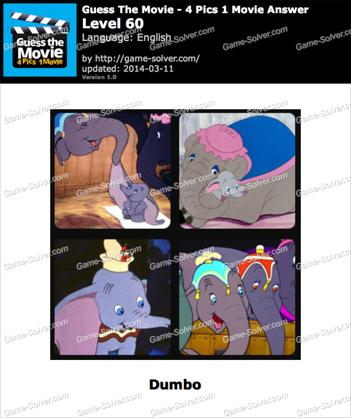 Guess The Movie 4 Pics 1 Movie Level 60 • Game Solver