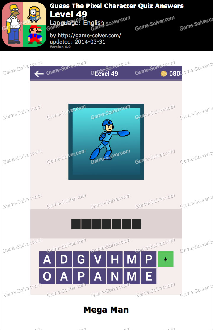 Guess The Pixel Character Quiz Level 49 • Game Solver