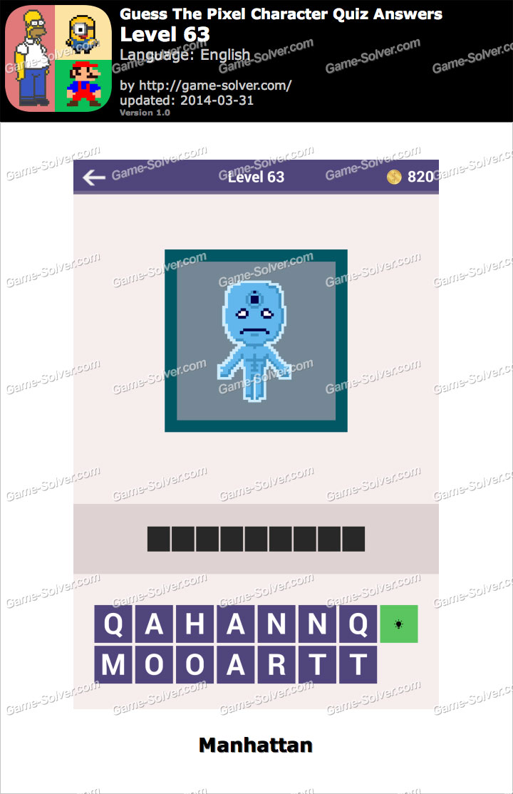 Guess The Pixel Character Quiz Level 63 • Game Solver