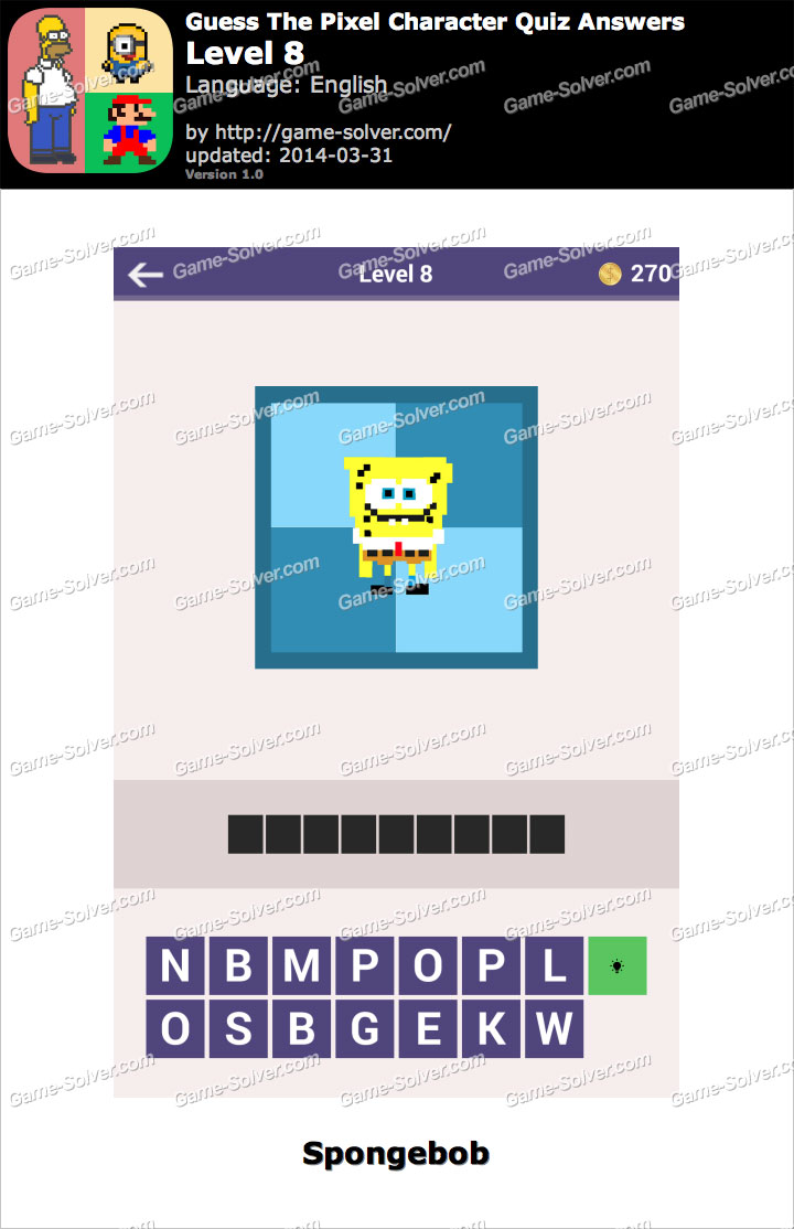 Guess The Pixel Character Quiz Level 8 • Game Solver