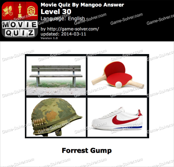 Movie Quiz Mangoo Level 30 • Game Solver