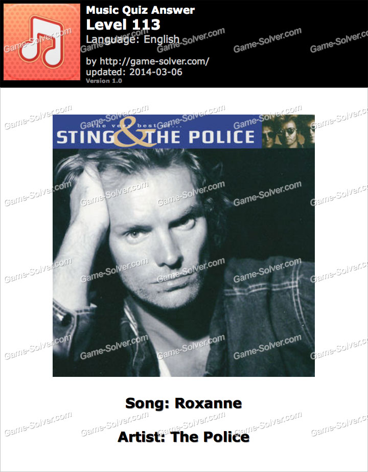 Music Quiz Level 113 • Game Solver