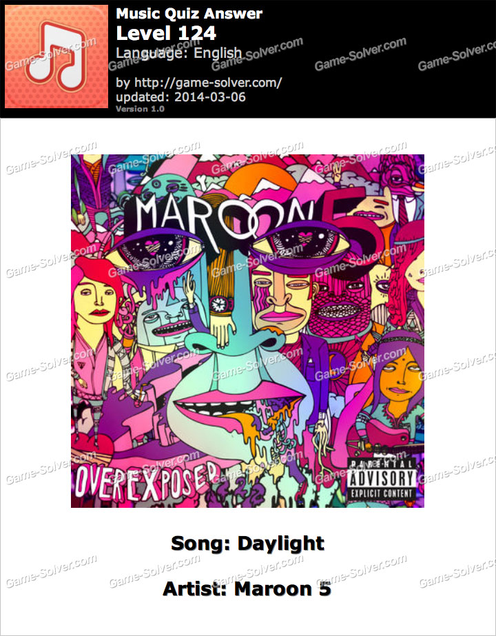 Music Quiz Level 124 • Game Solver