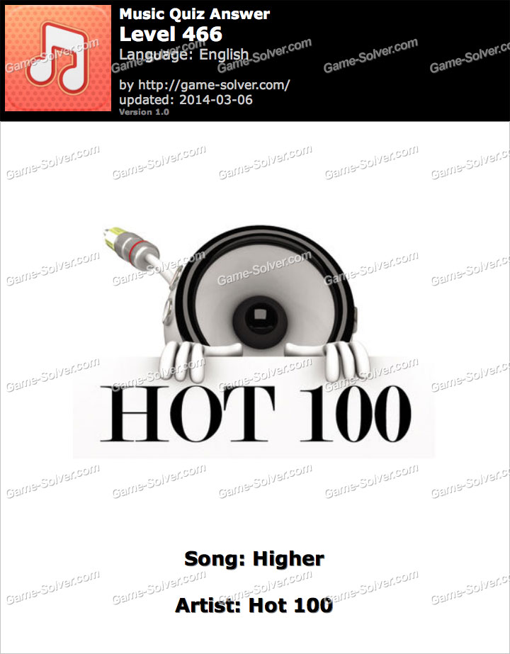 Music Quiz Level 466 • Game Solver