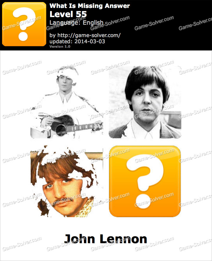 What Is Missing 55 • Game Solver