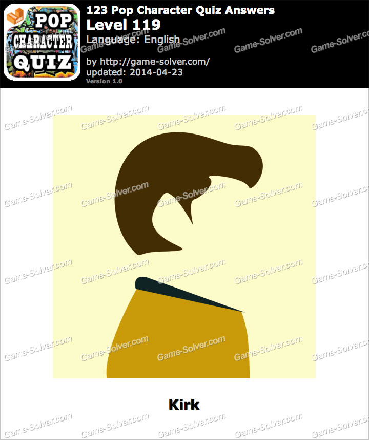 123 Pop Character Quiz Level 119 • Game Solver