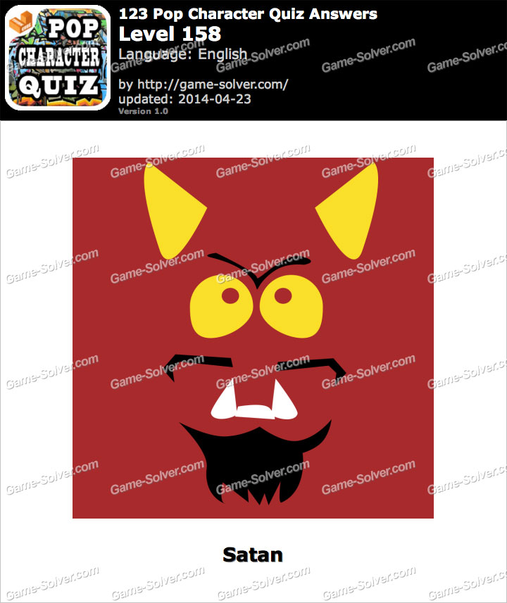 123 Pop Character Quiz Level 158 • Game Solver