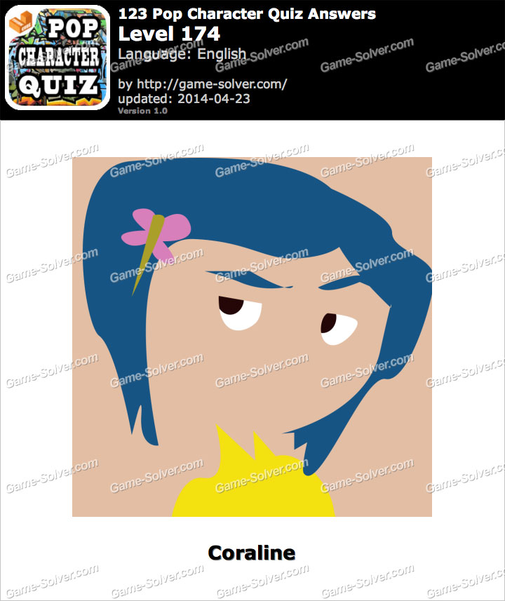 123 Pop Character Quiz Level 174 • Game Solver