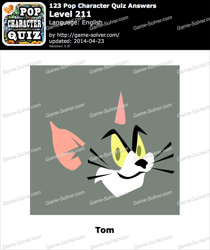 123 Pop Character Quiz Level 211 • Game Solver