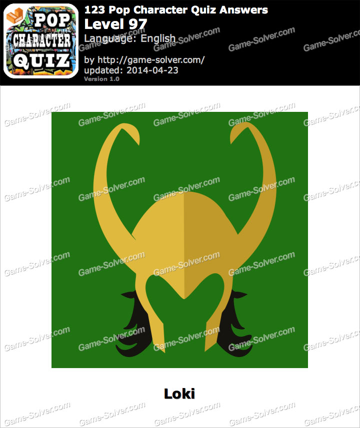 123 Pop Character Quiz Level 97 • Game Solver