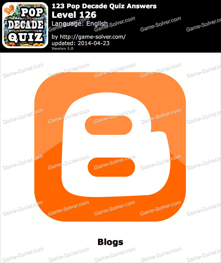 123 Pop Decade Quiz Level 126 • Game Solver