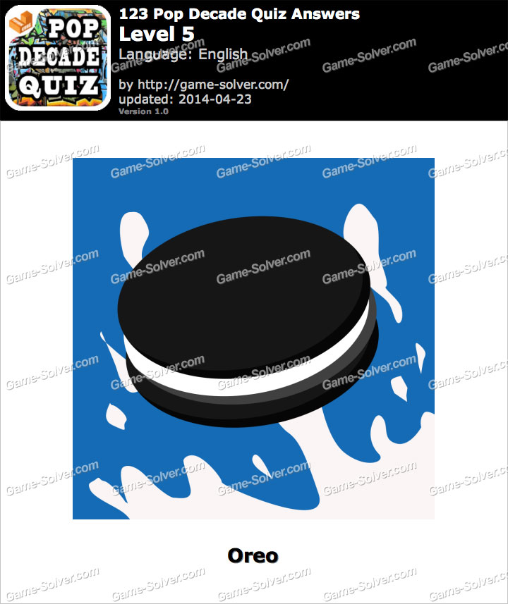 123 Pop Decade Quiz Level 5 • Game Solver