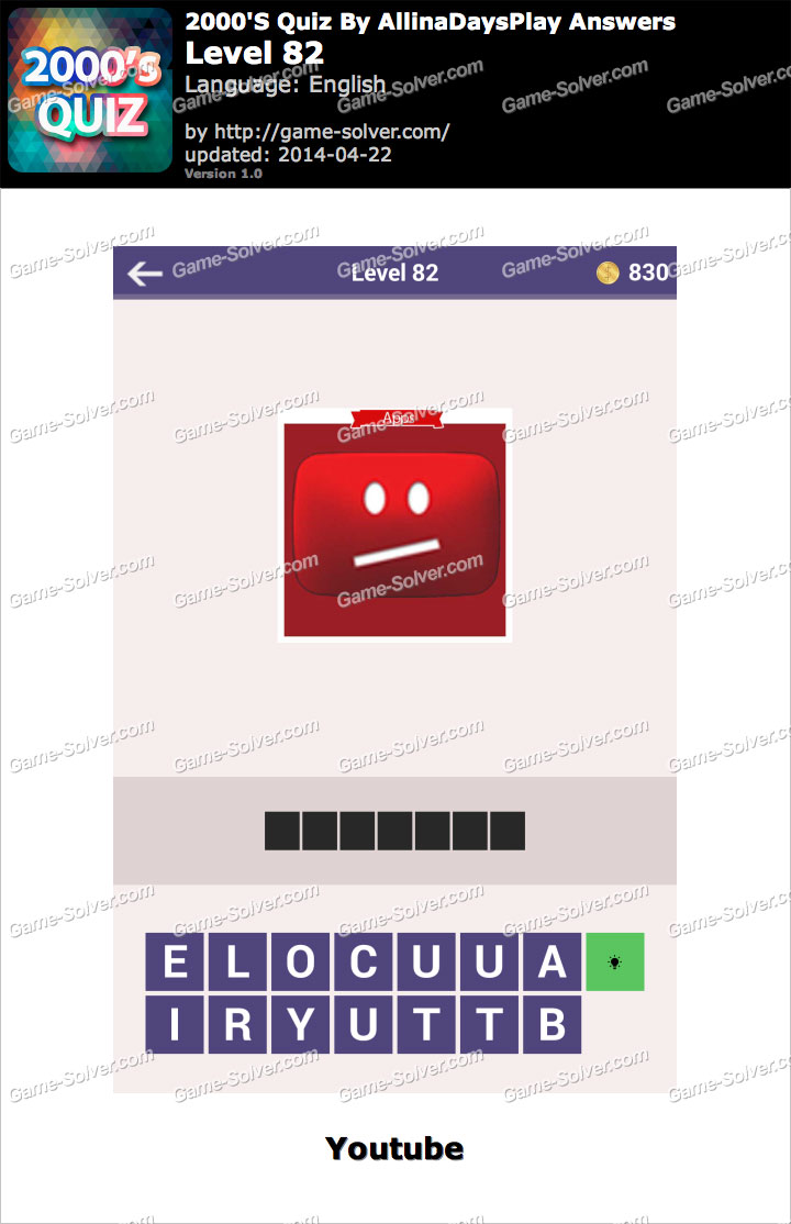 2000s Quiz Level 82 • Game Solver