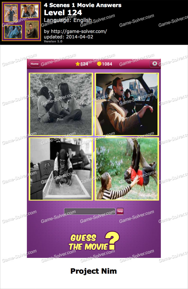4 Scenes 1 Movie Level 124 • Game Solver