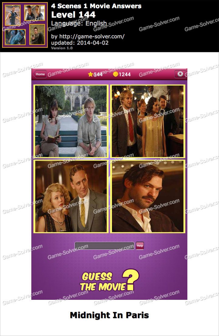 4 Scenes 1 Movie Level 144 • Game Solver