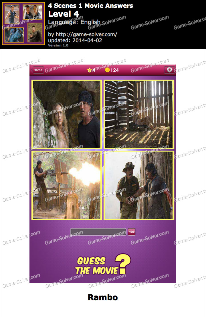 4 Scenes 1 Movie Level 4 • Game Solver