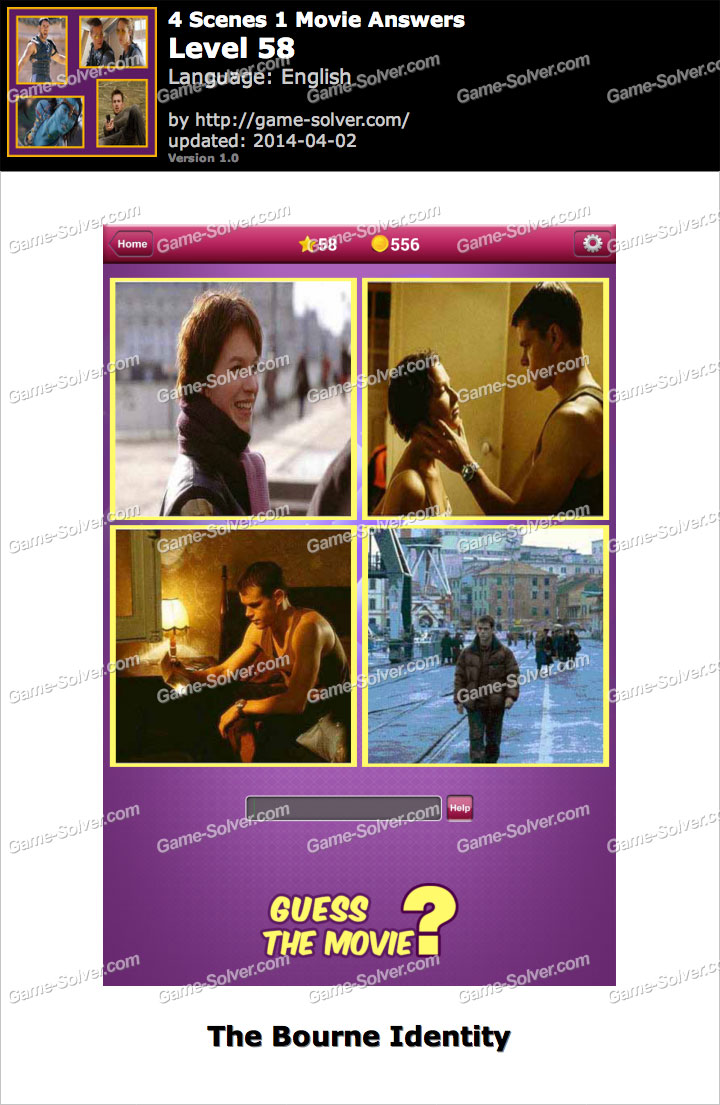 4 Scenes 1 Movie Level 58 • Game Solver